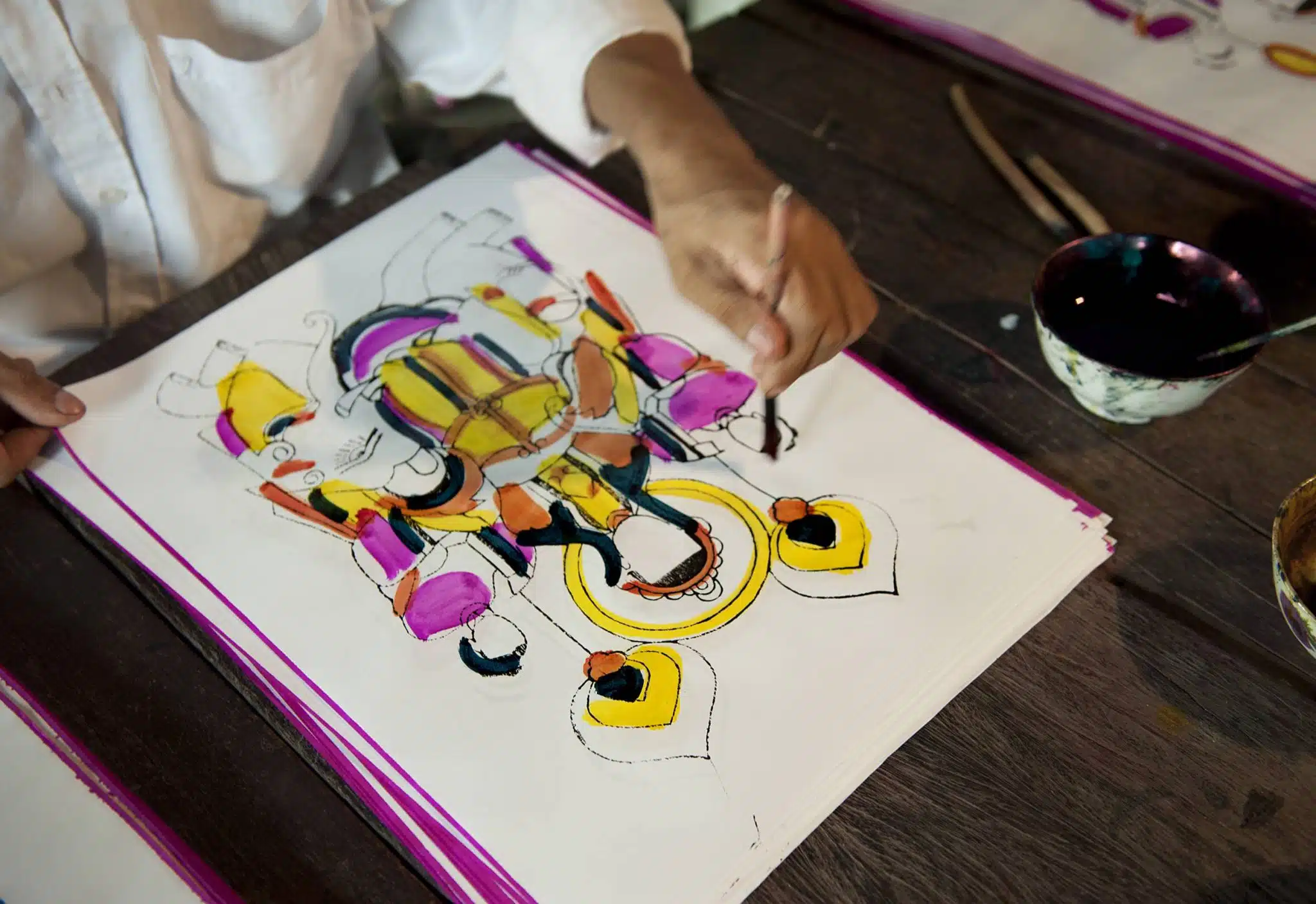 Tranh giấy làng Sình - Heritage Vietnam Airlines